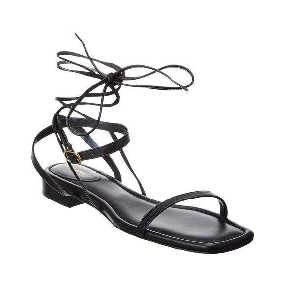 Frame Denim | Shoes | Frame Denim Le Ramona Leather Sandal Black | Poshmark